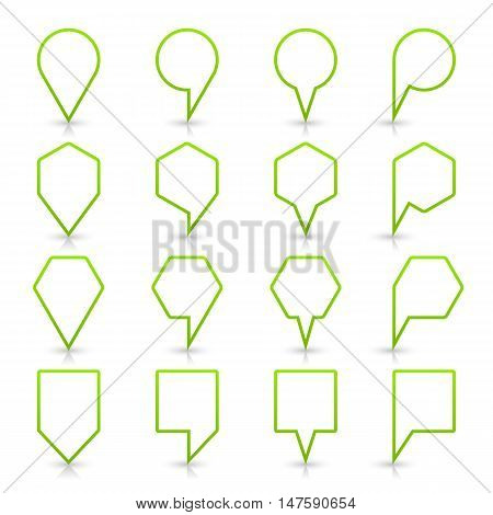 Green Map Pin Sign Vector & Photo (Free Trial) | Bigstock