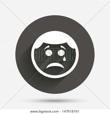 Sad Face Tear Sign Vector & Photo (Free Trial) | Bigstock