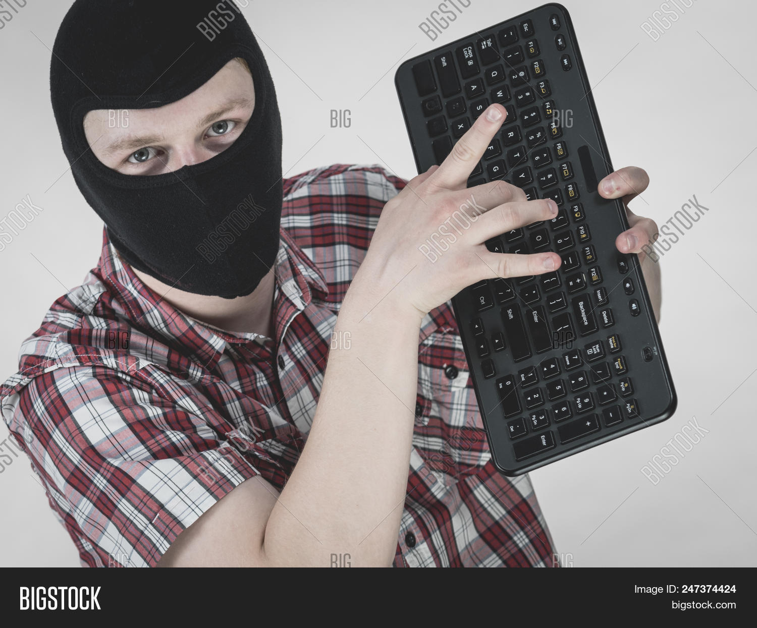 Crazy Hacker Man. Image & Photo (Free Trial) | Bigstock