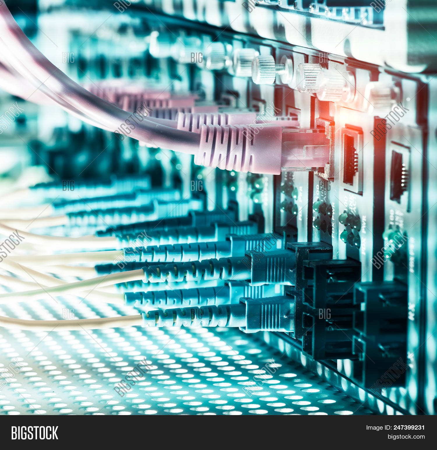 Fiber Optic Cables Image & Photo (Free Trial) | Bigstock