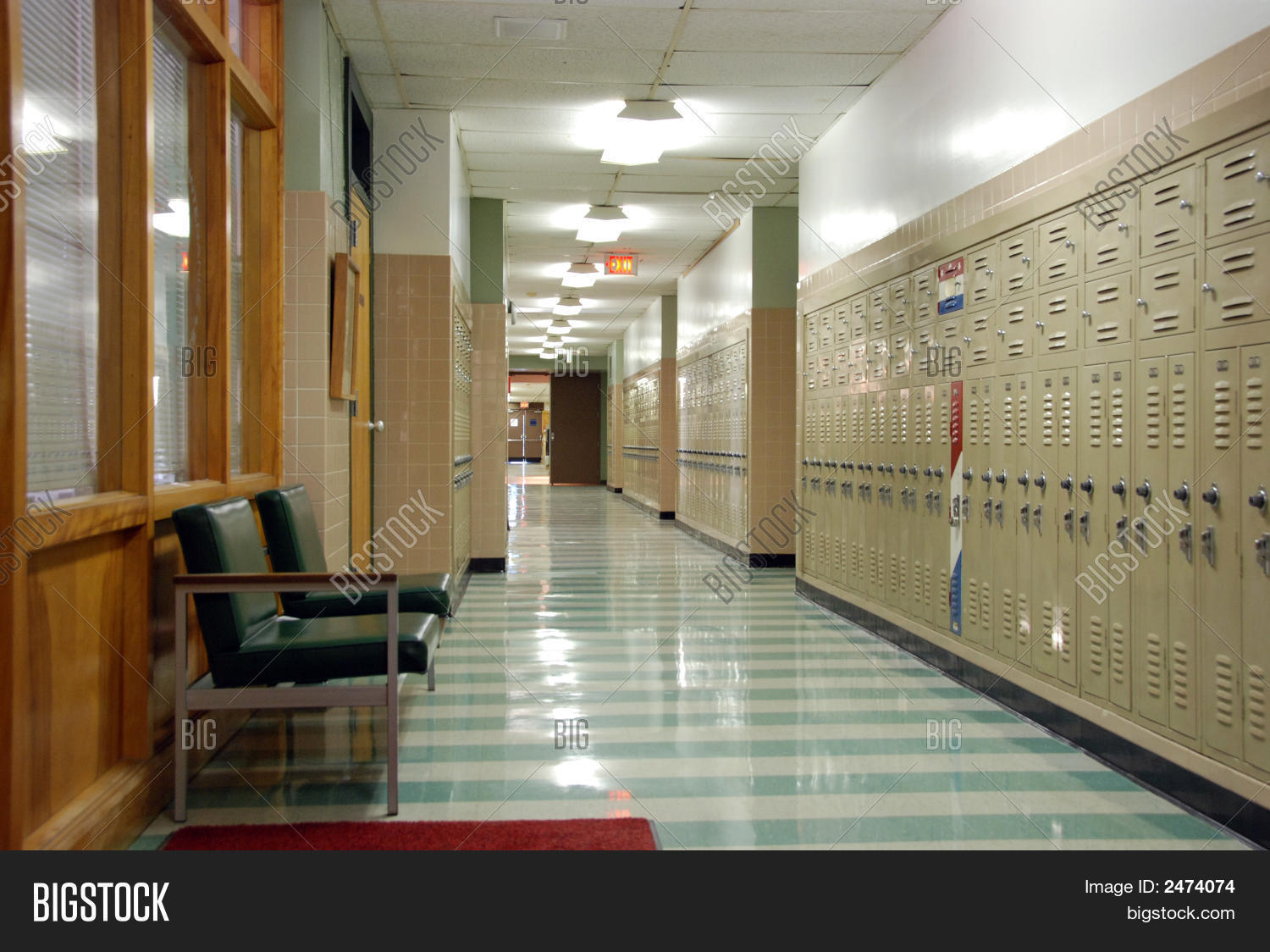 Hish School Hallway Image & Photo (Free Trial) | Bigstock
