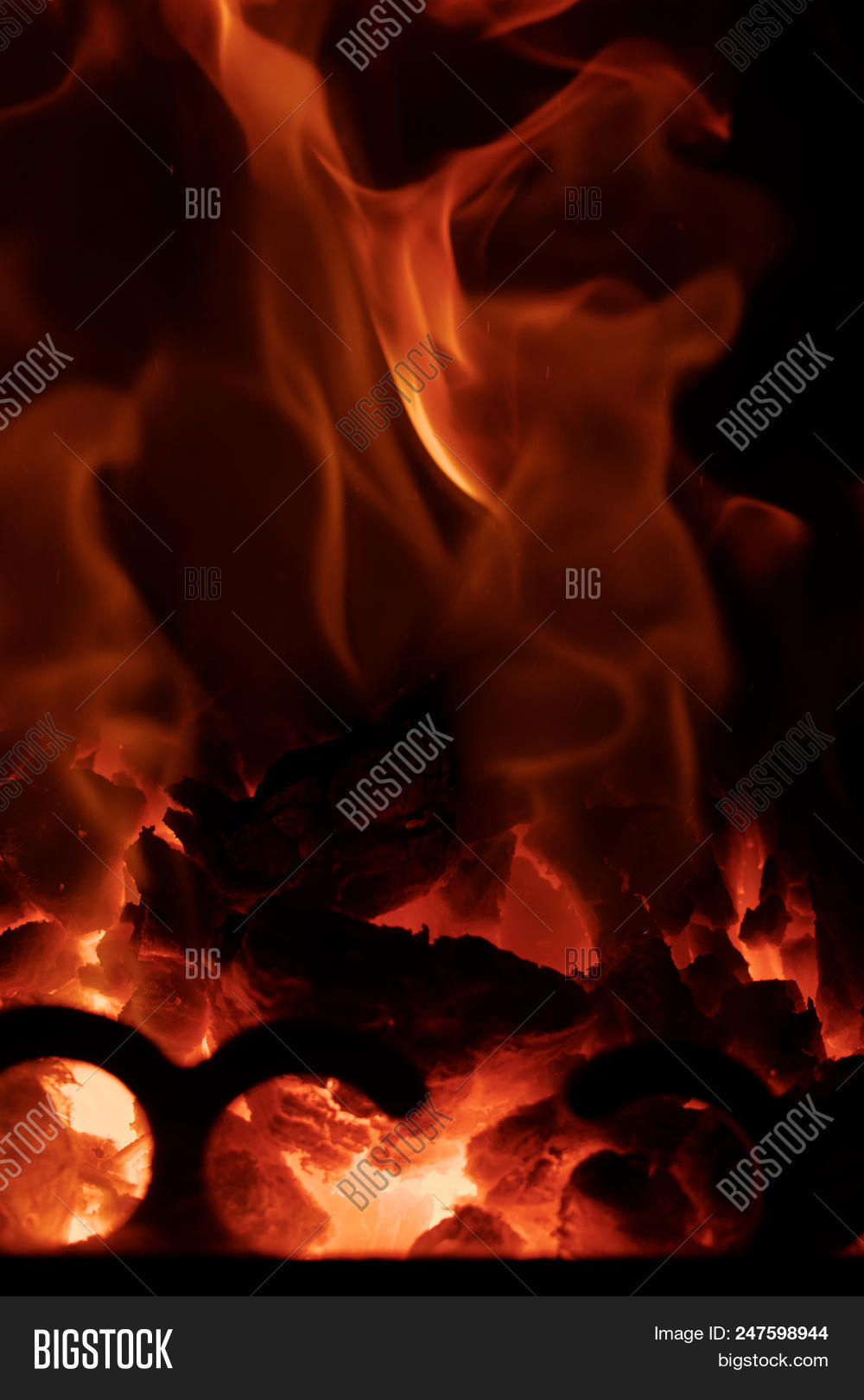 Fire Flames Reflection Image & Photo (Free Trial) | Bigstock