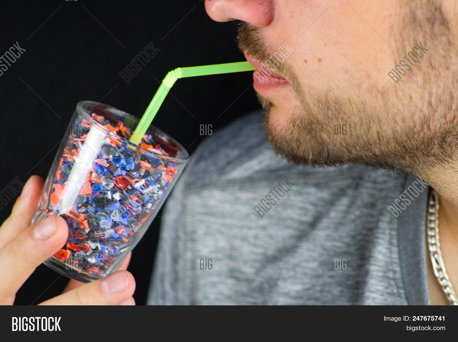 Man Drinks Glass Full Image & Photo (Free Trial) | Bigstock