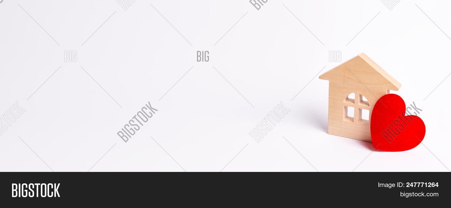 Wooden House Red Heart Image & Photo (Free Trial) | Bigstock