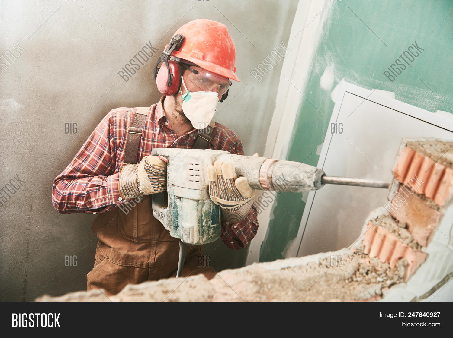 Worker Demolition Image & Photo (Free Trial) | Bigstock