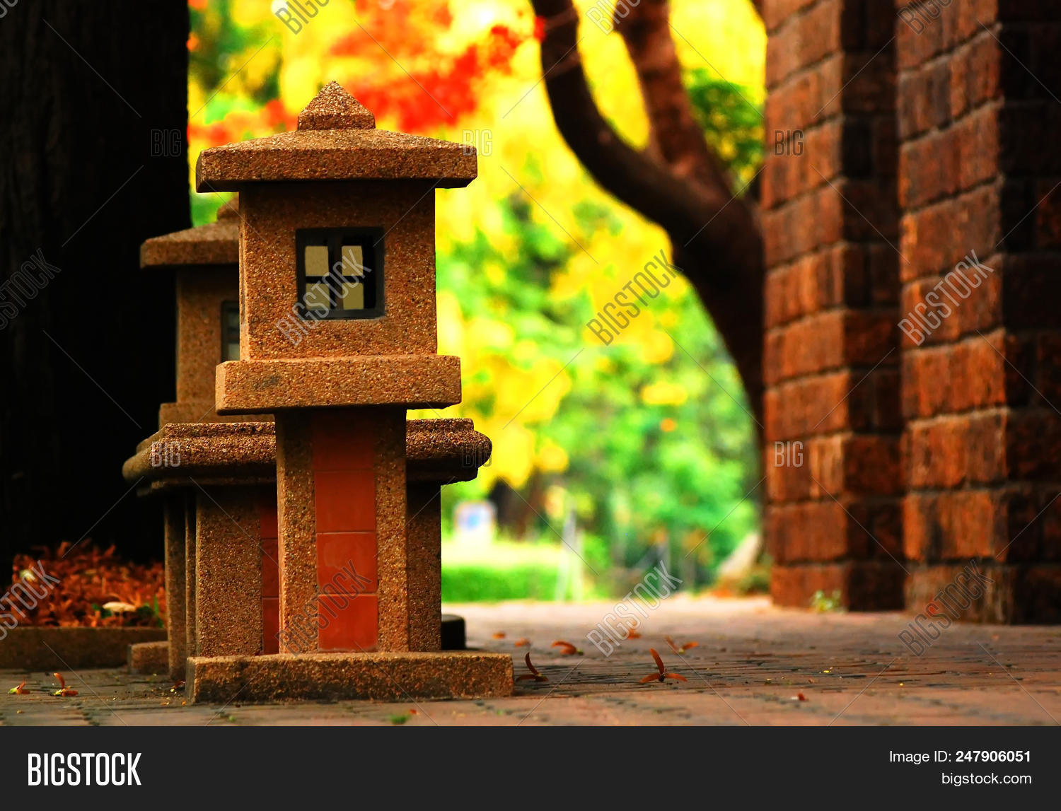 Japanese Stone Lamp On Image & Photo (Free Trial) | Bigstock