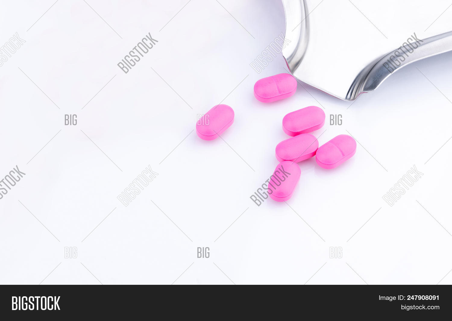Pile Pink Tablets Pill Image & Photo (Free Trial) | Bigstock