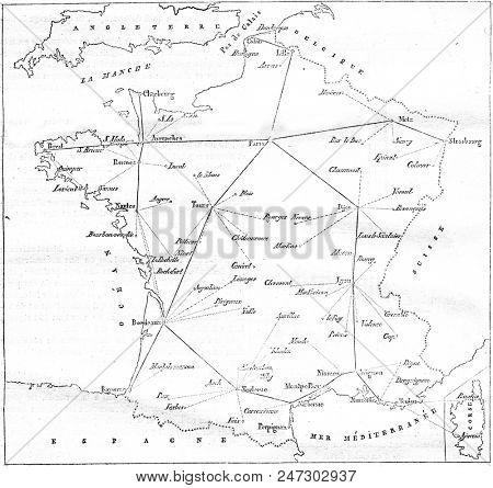 Map Telegraph Lines Image & Photo (Free Trial) | Bigstock