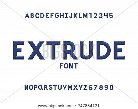 Extrude Font. Vector Vector & Photo (Free Trial) | Bigstock