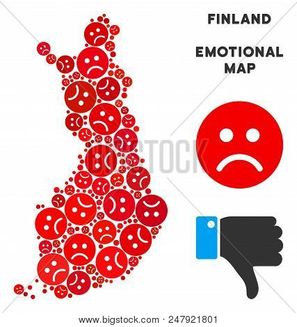 Emotion Finland Map Vector & Photo (Free Trial) | Bigstock