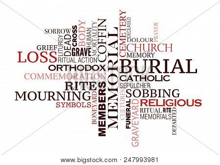 Funeral Word Cloud Vector & Photo (Free Trial) | Bigstock