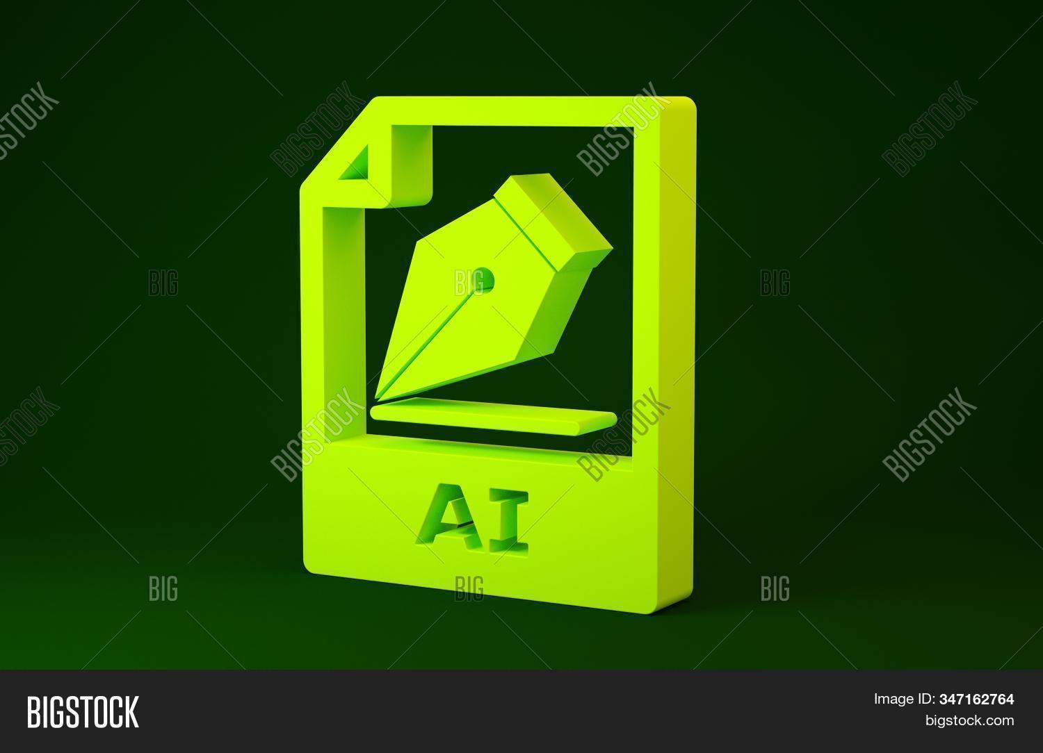 Yellow Ai File Image & Photo (Free Trial) | Bigstock