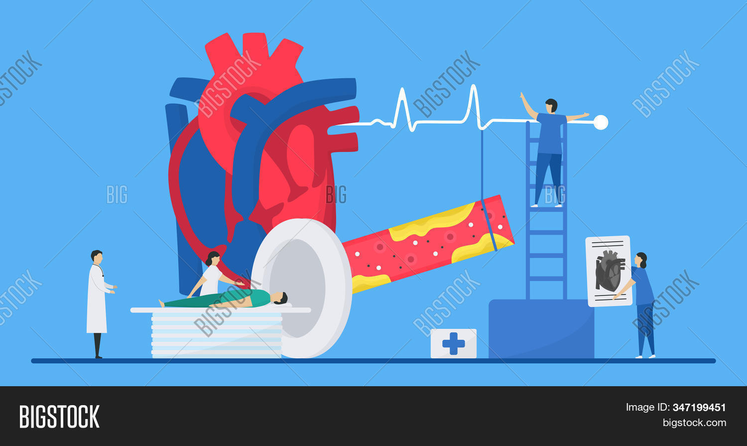 Cardiology Vector Vector & Photo (Free Trial) | Bigstock