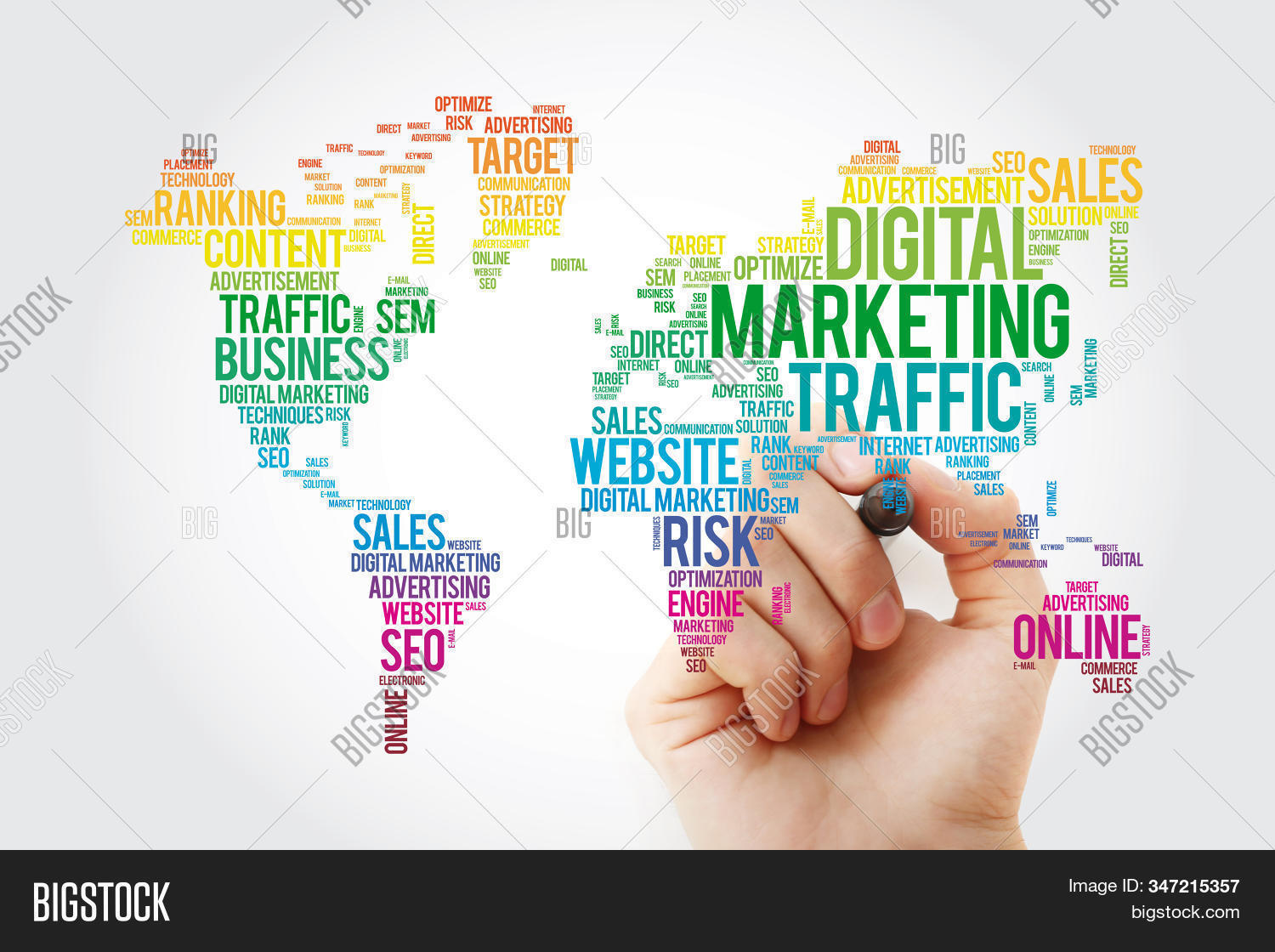 Digital Marketing Word Image & Photo (Free Trial) | Bigstock