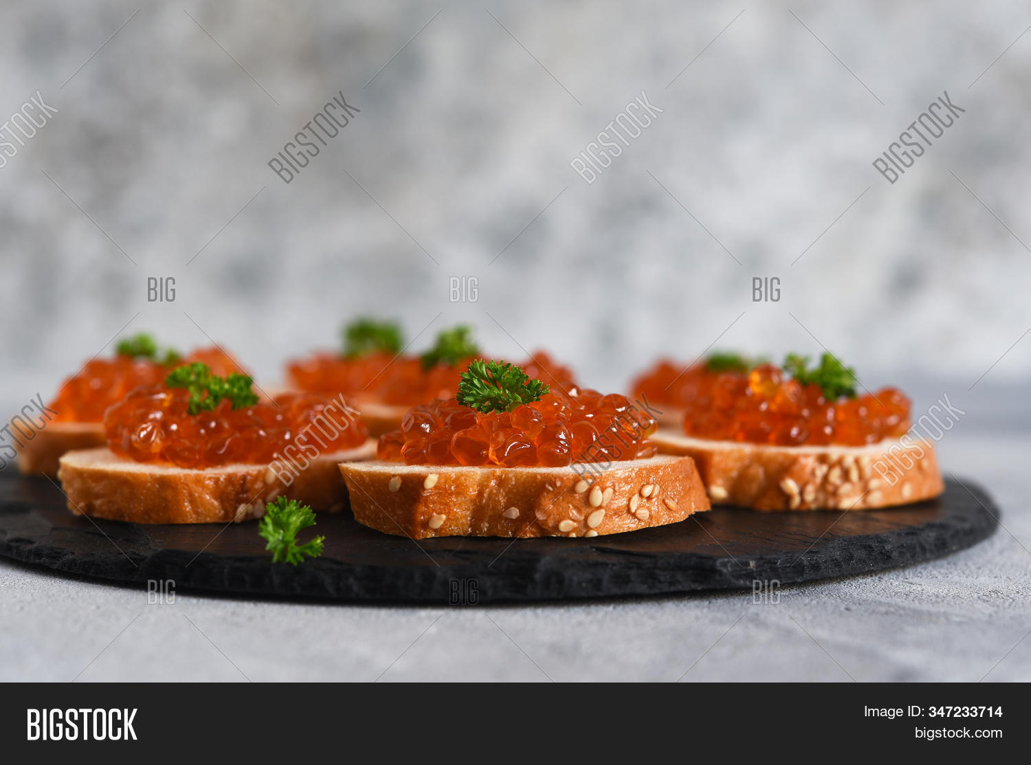 Toast Bread Red Caviar Image & Photo (Free Trial) | Bigstock