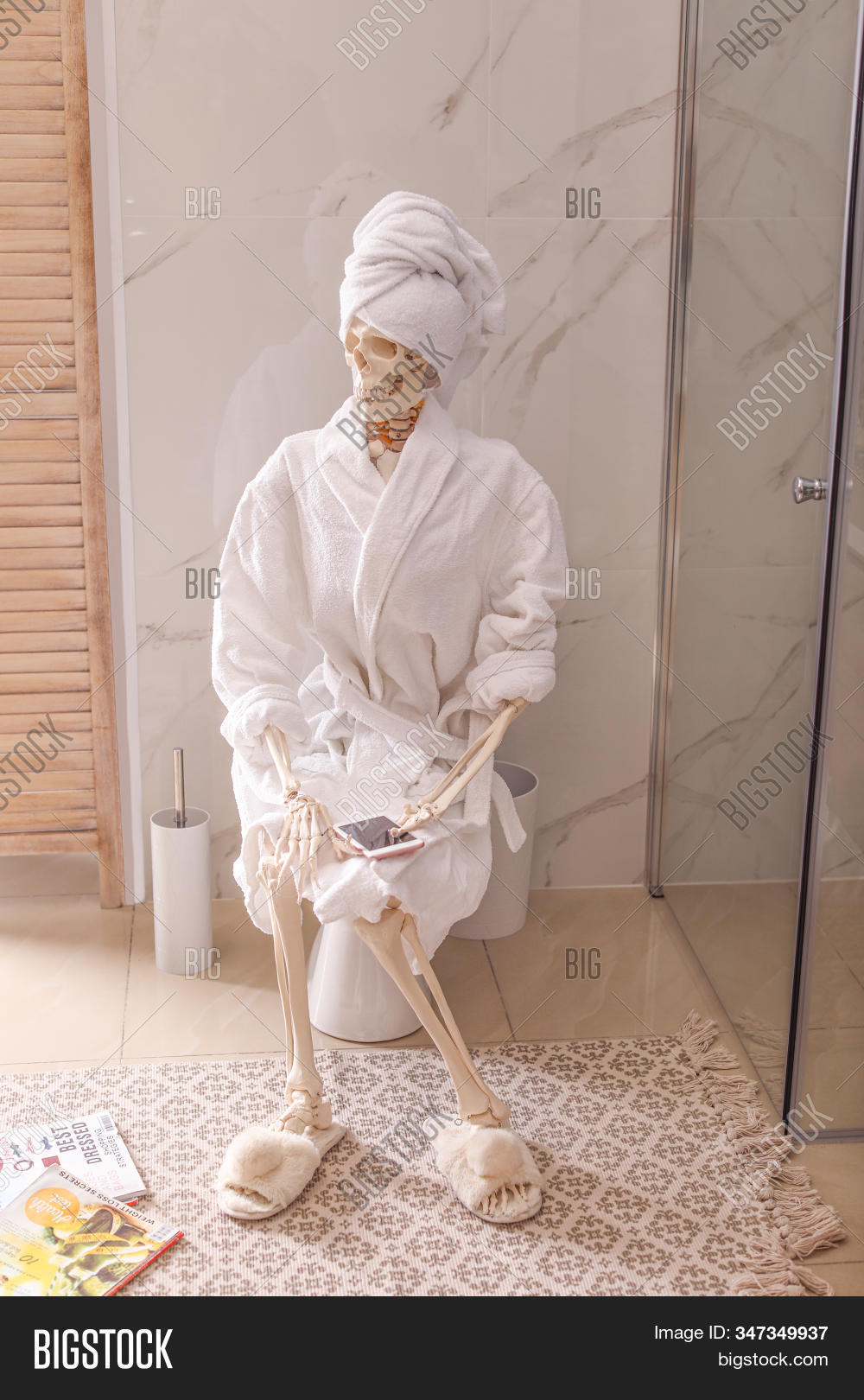 Skeleton Bathrobe Image & Photo (Free Trial) | Bigstock