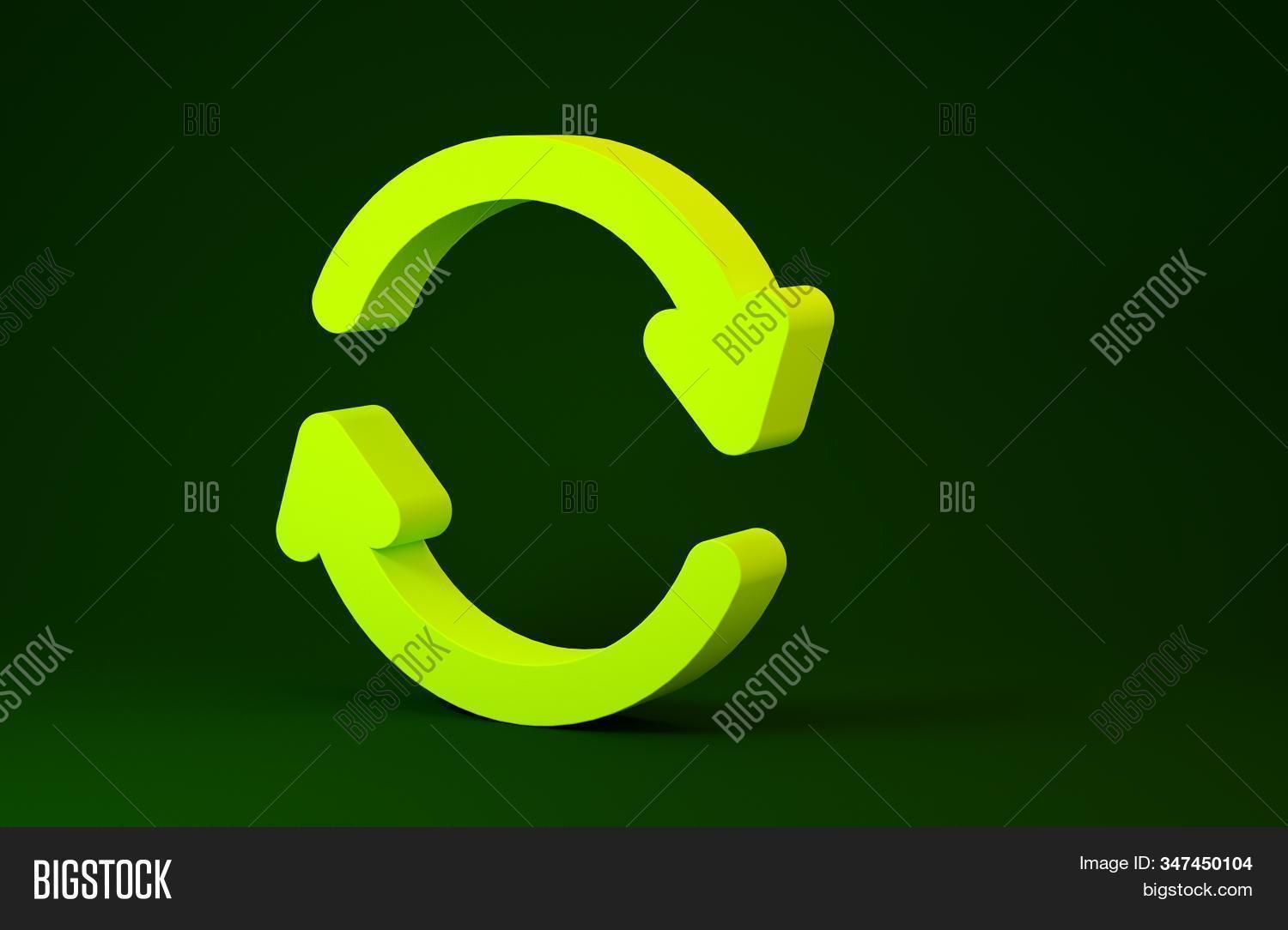Yellow Refresh Icon Image & Photo (Free Trial) | Bigstock