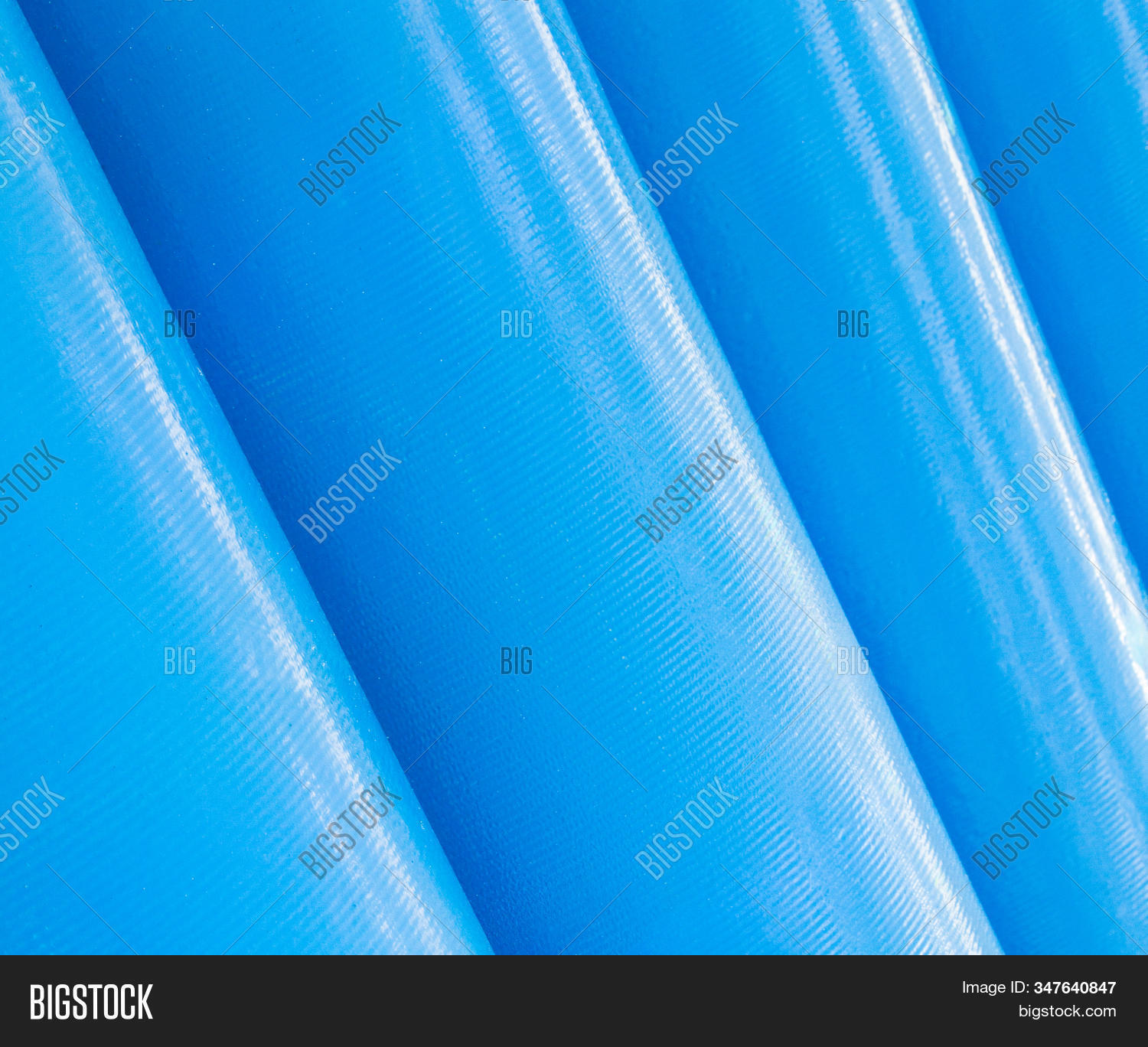 Stack New Blue Pipes ( Image & Photo (Free Trial) | Bigstock