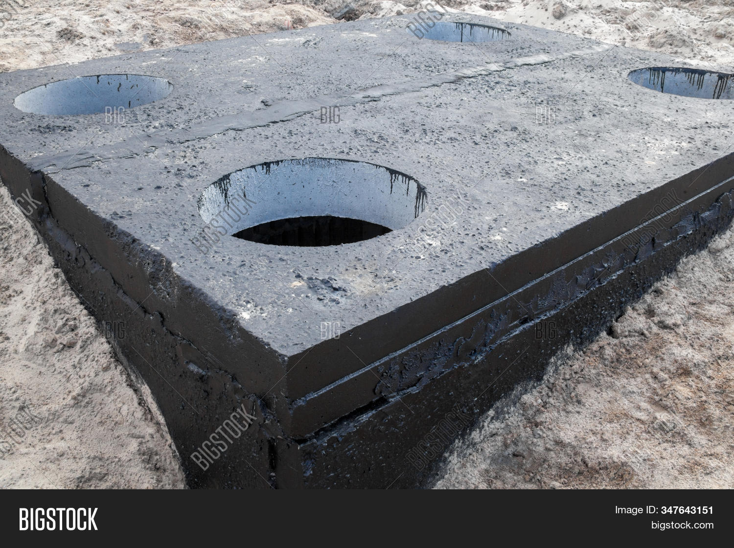 Manhole Concrete Block Image & Photo (Free Trial) | Bigstock