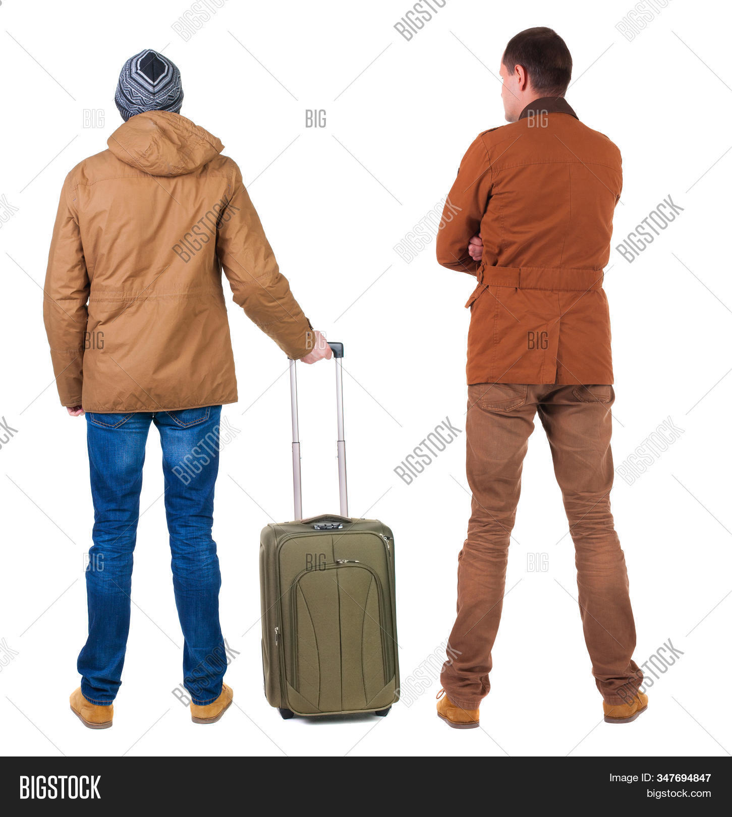 Back View Two Man Image & Photo (Free Trial) | Bigstock