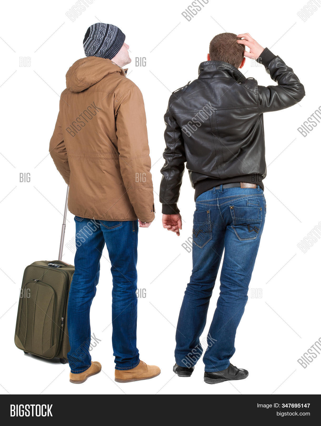 Back View Two Man Image & Photo (Free Trial) | Bigstock