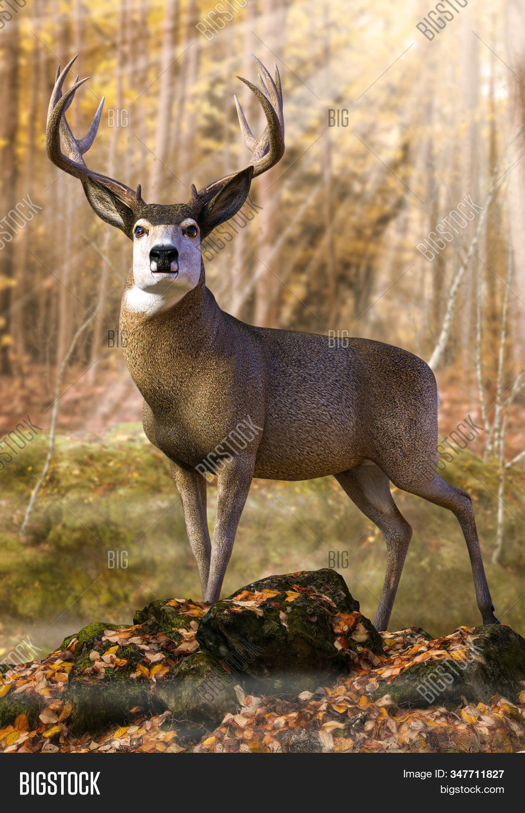 Antlers Five Point, Image & Photo (Free Trial) | Bigstock