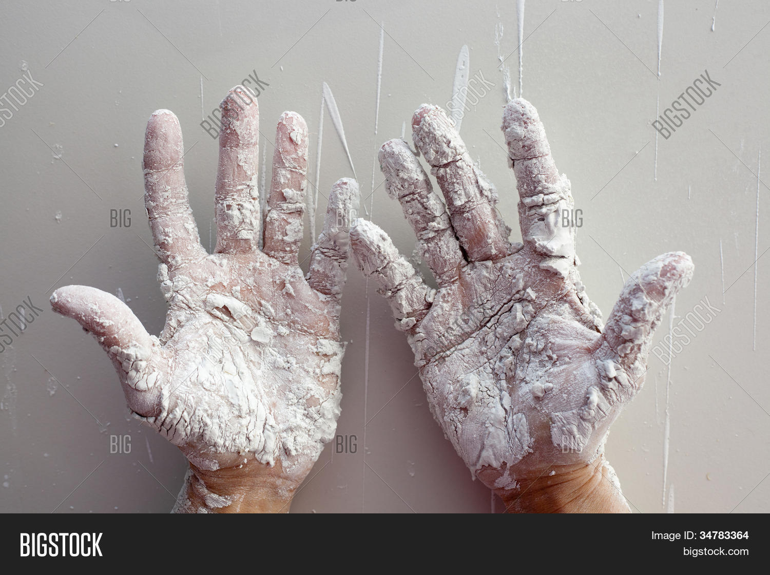 Artist Plastering Man Image & Photo (Free Trial) | Bigstock