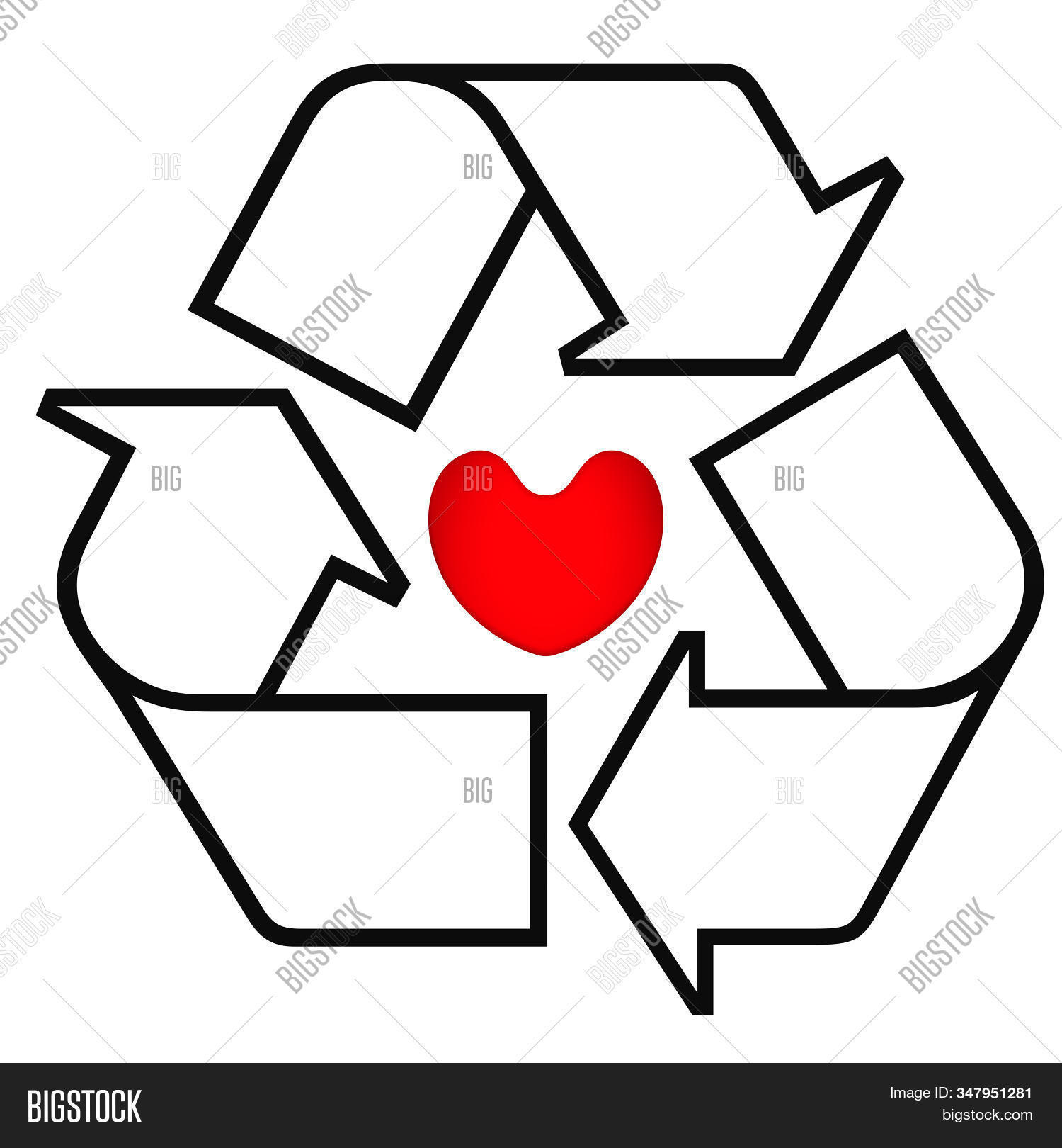 Heart Symbol Recycling Image & Photo (Free Trial) | Bigstock
