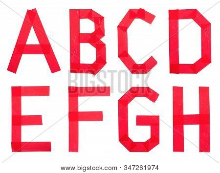 Set Red Letters Image & Photo (Free Trial) | Bigstock