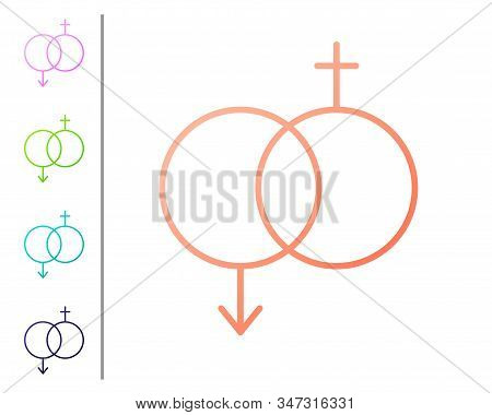 Coral Gender Icon Vector & Photo (Free Trial) | Bigstock
