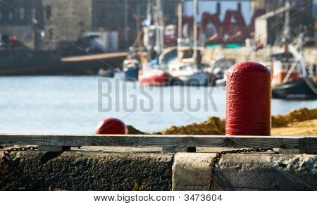 Red Bollard Image & Photo (Free Trial) | Bigstock