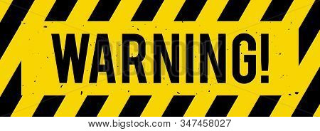 Black Yellow Warning Vector & Photo (Free Trial) | Bigstock