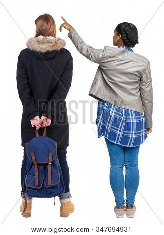 Back View Two Pointing Image & Photo (Free Trial) | Bigstock