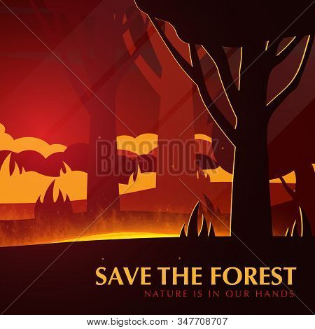Forest Fires Vector & Photo (Free Trial) | Bigstock