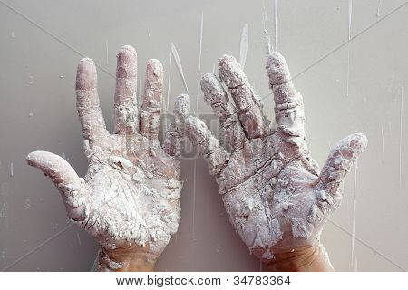 Artist Plastering Man Image & Photo (Free Trial) | Bigstock