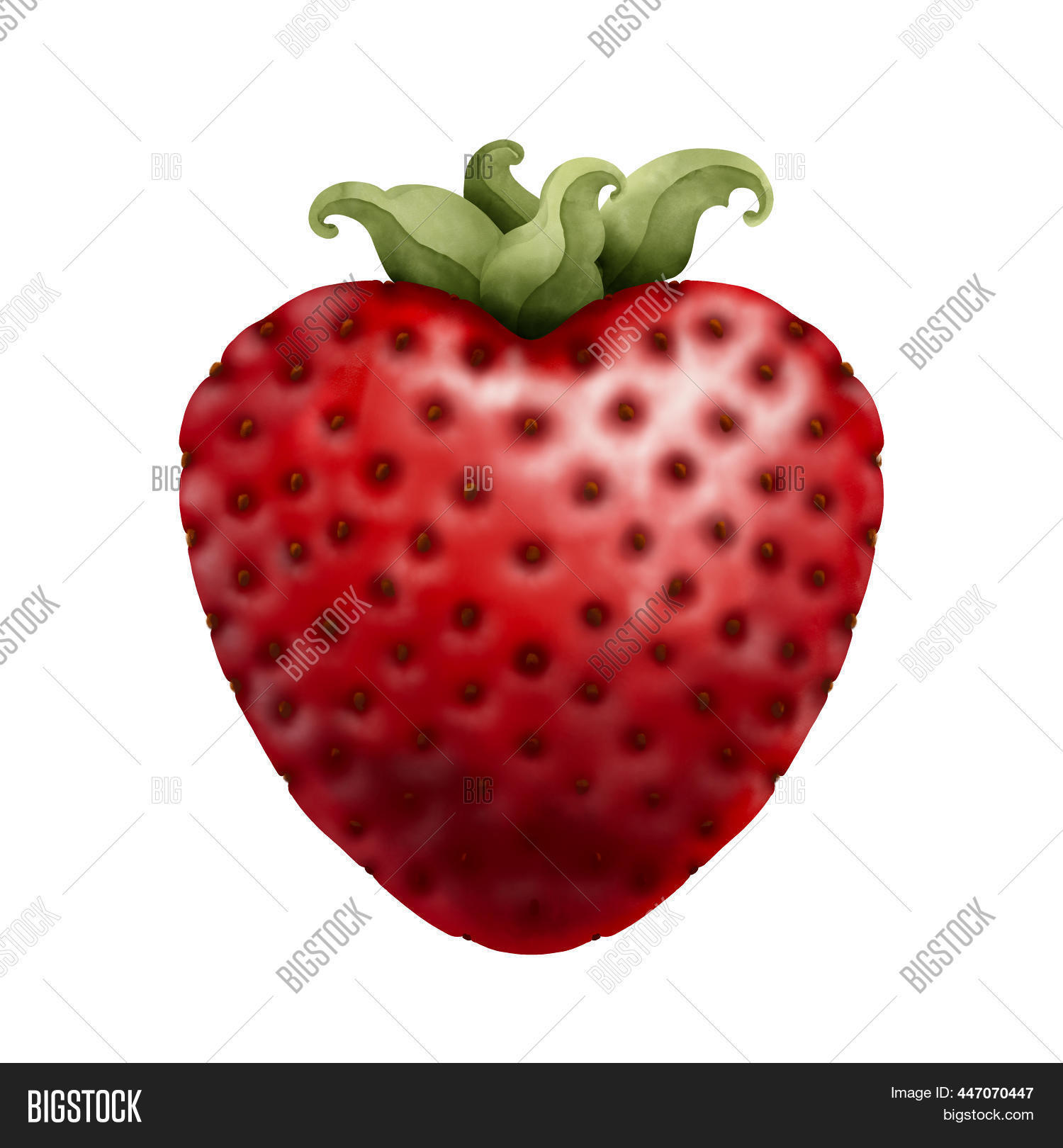 Strawberry Heart Clip Art