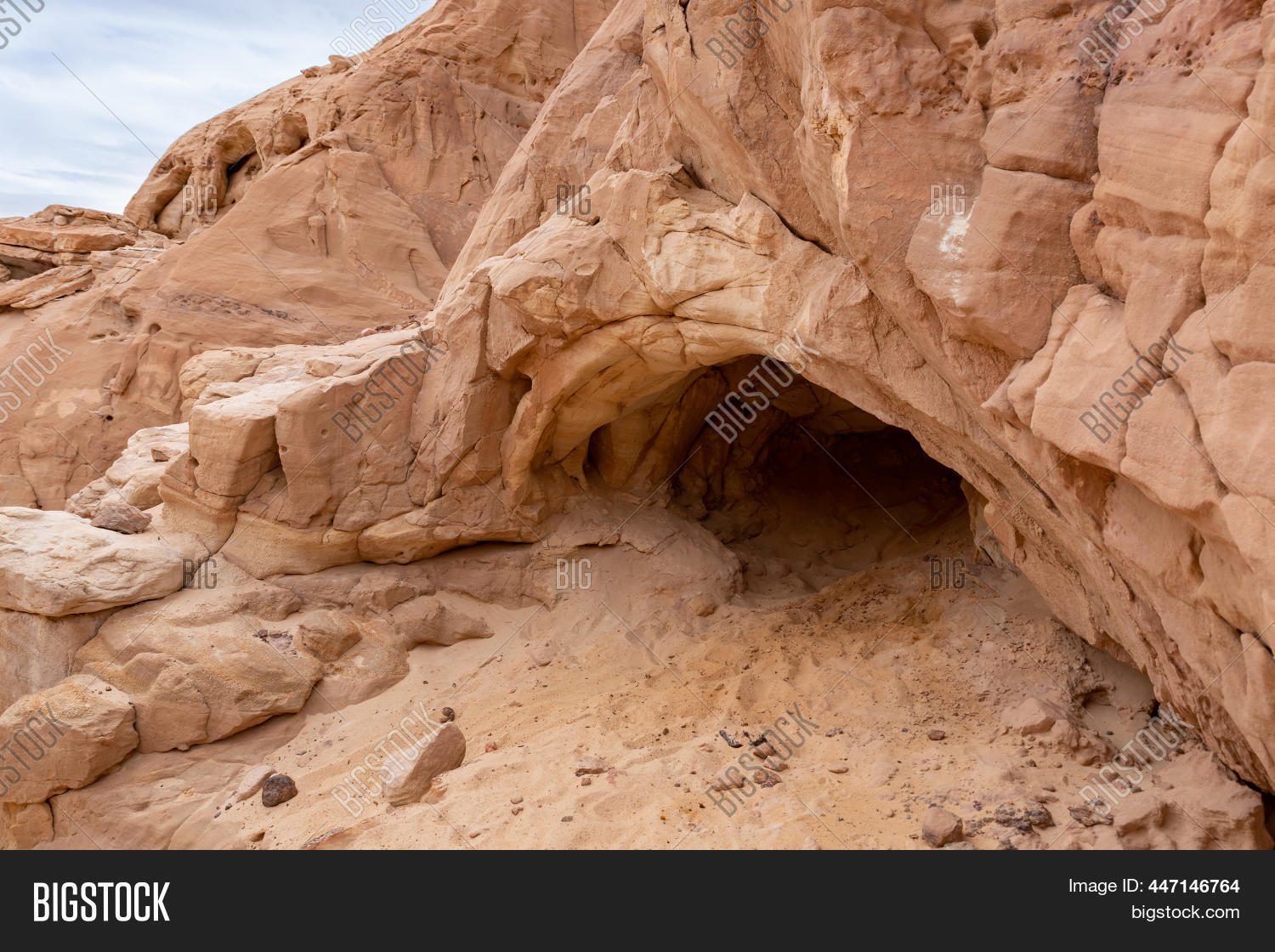 Cave Dug Into Rock Image & Photo (Free Trial) | Bigstock
