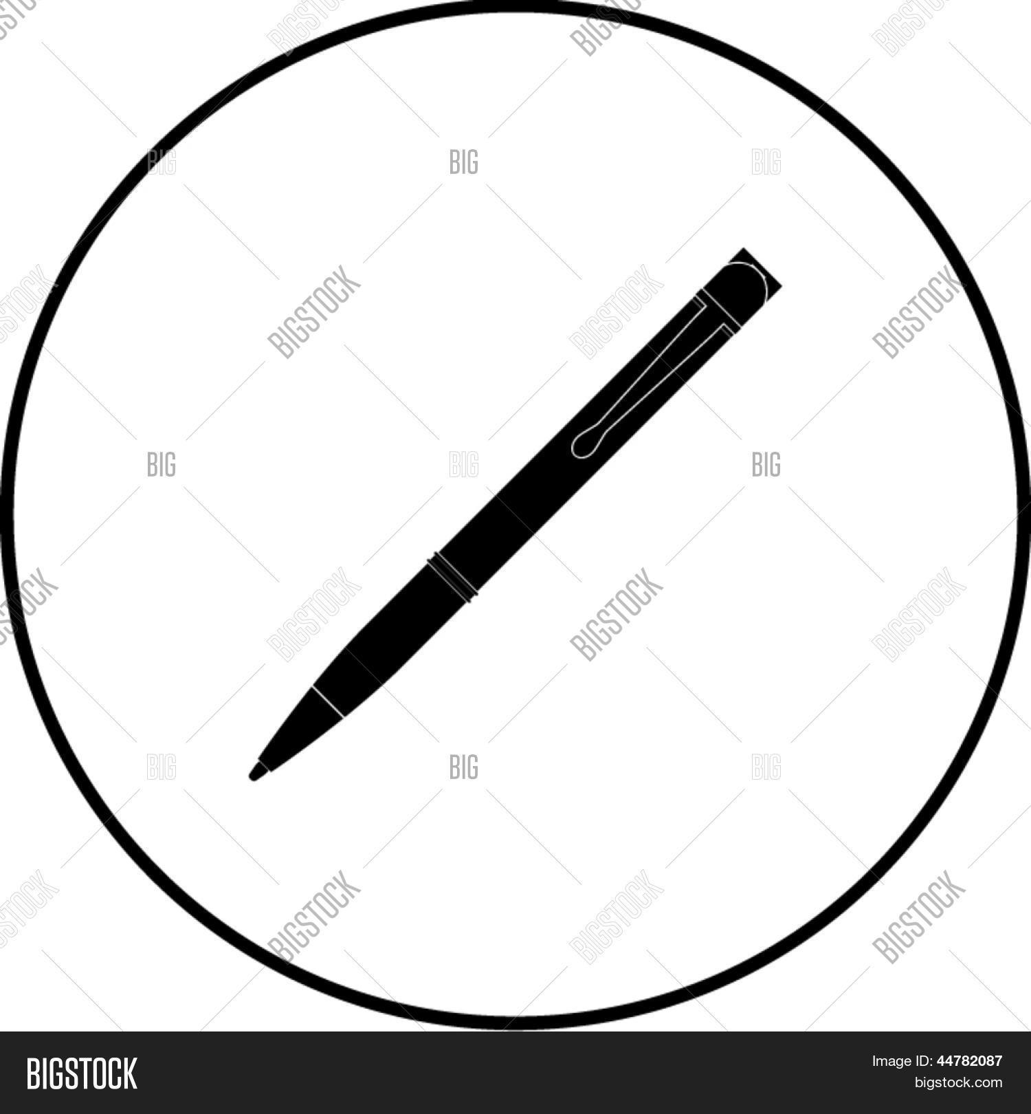 Writing Pen Symbol Vector & Photo (Free Trial) | Bigstock