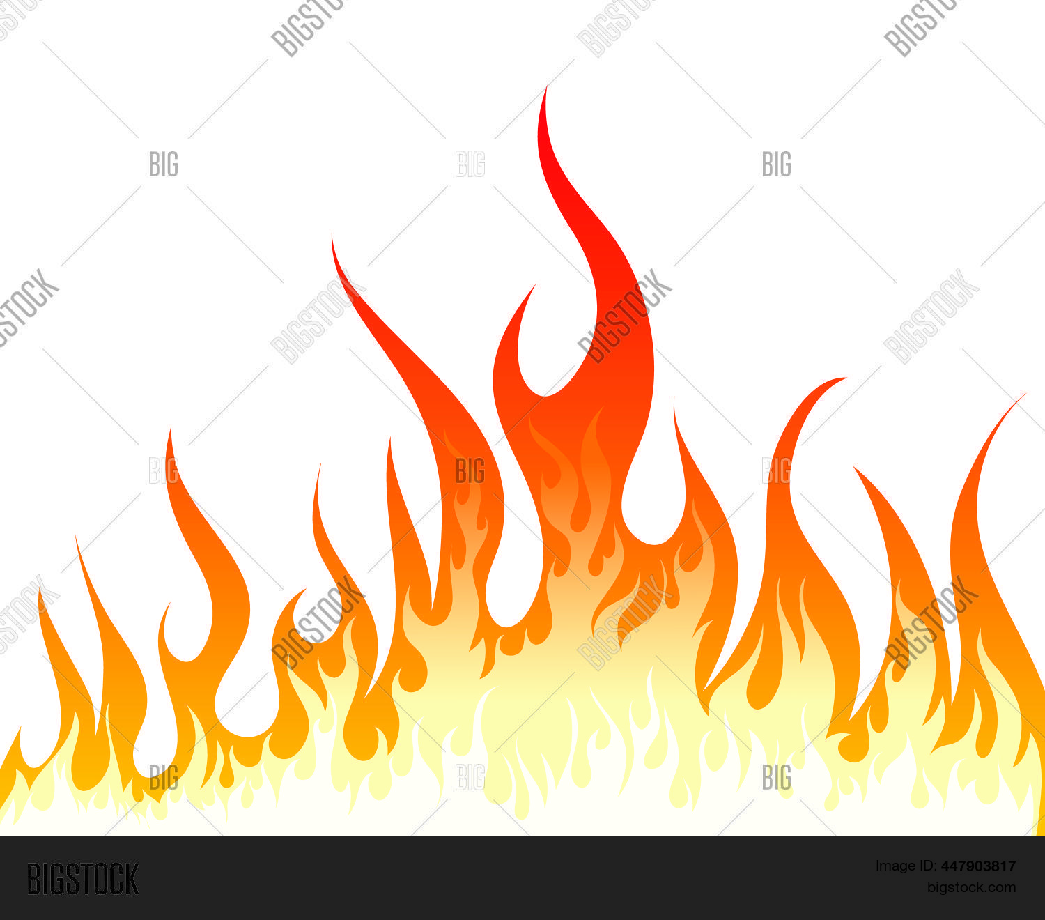 Cartoon Fire Flame. Vector & Photo (Free Trial) | Bigstock