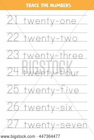 Trace Numbers Words Vector & Photo (Free Trial) | Bigstock