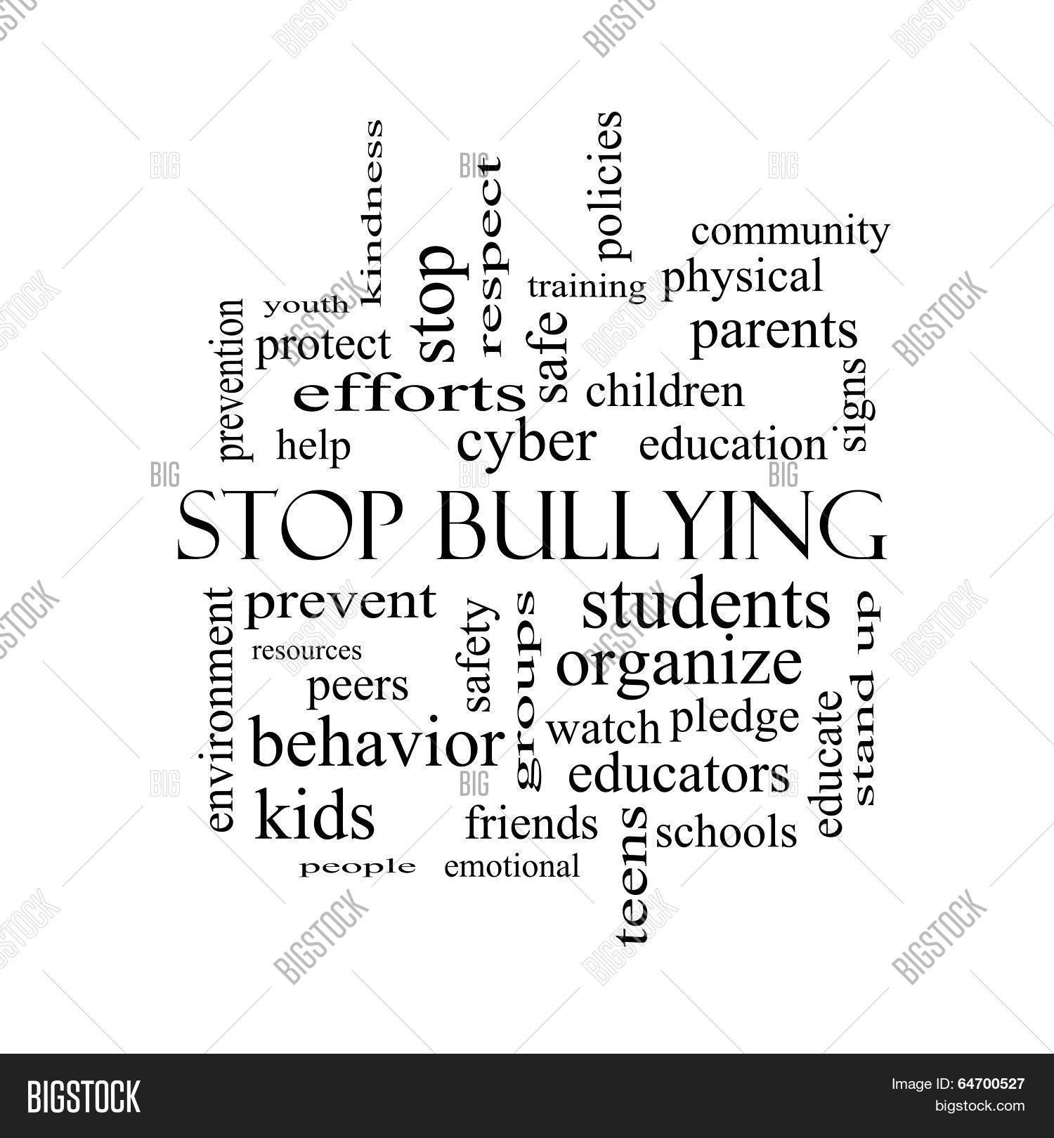 Stop Bullying Word Image & Photo (Free Trial) | Bigstock