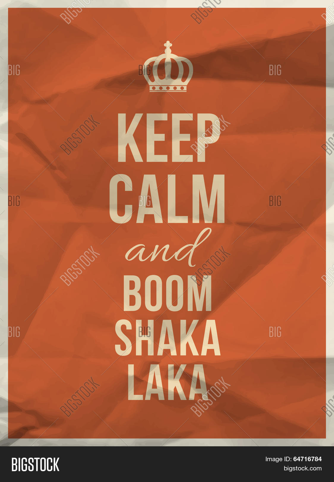 Keep Calm Boom Shaka Vector & Photo (Free Trial) | Bigstock
