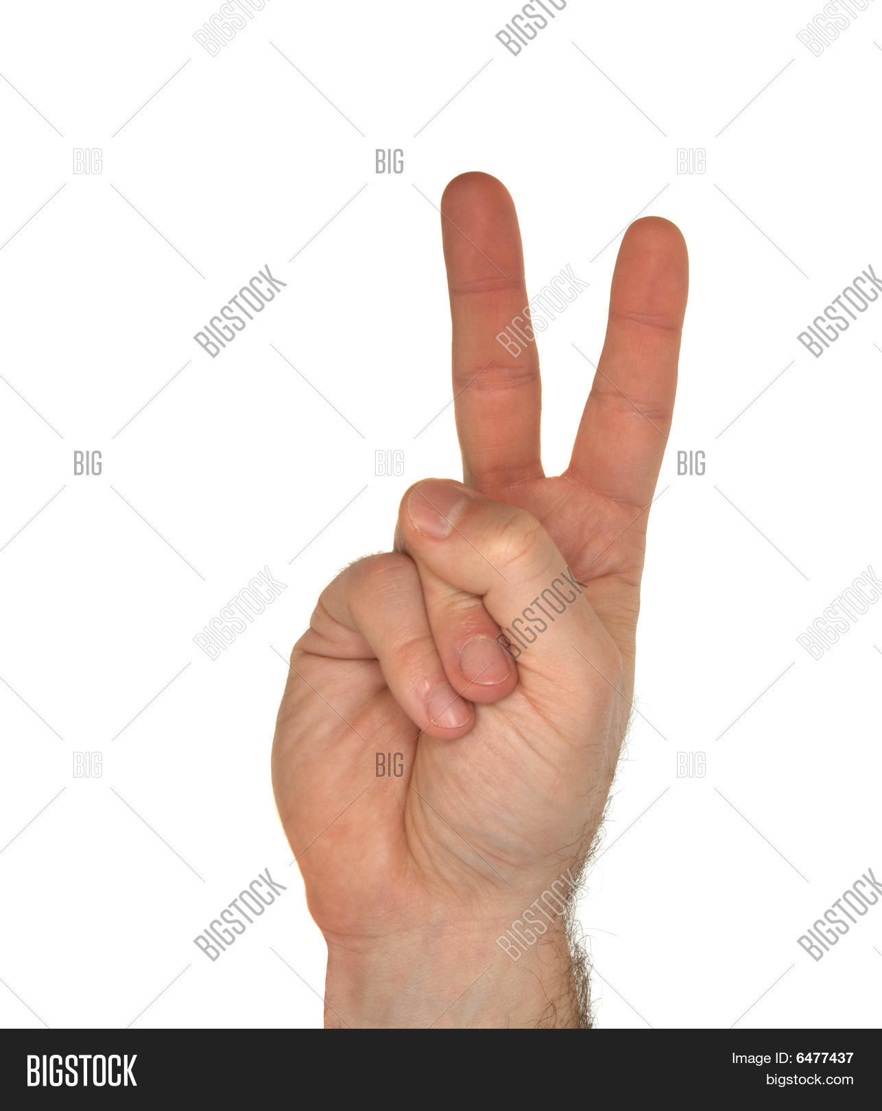 Asl Letter V Image & Photo (Free Trial) | Bigstock