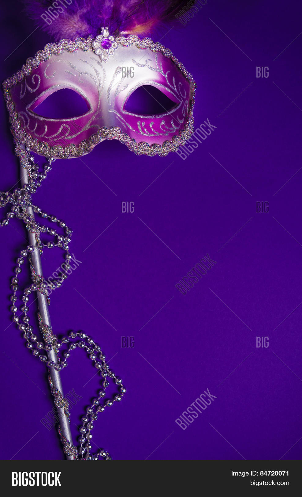 Purple Mardi Gras Mask Image & Photo (Free Trial) | Bigstock