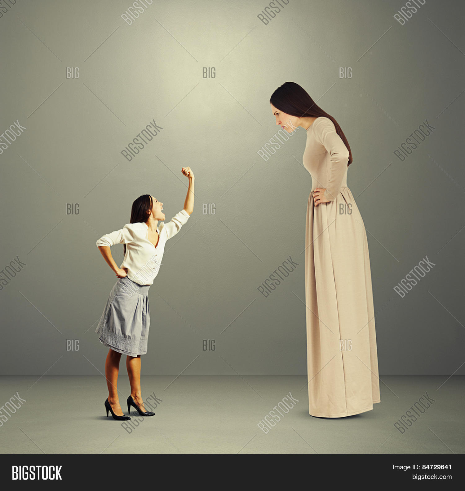 Small Woman Screaming Image & Photo (Free Trial) | Bigstock