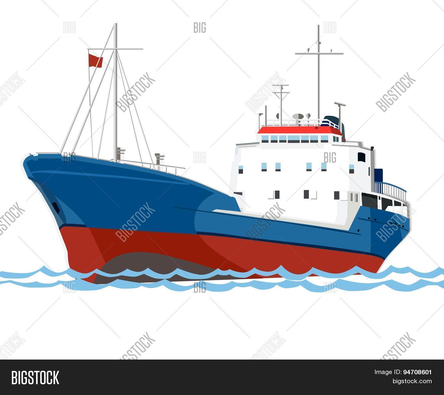 Ship Trawler Vector & Photo (Free Trial) | Bigstock
