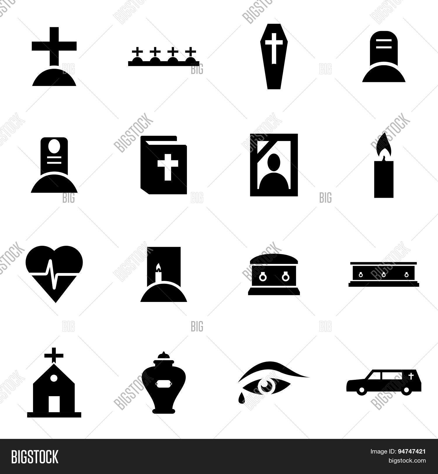 Vector Black Funeral Vector & Photo (Free Trial) | Bigstock
