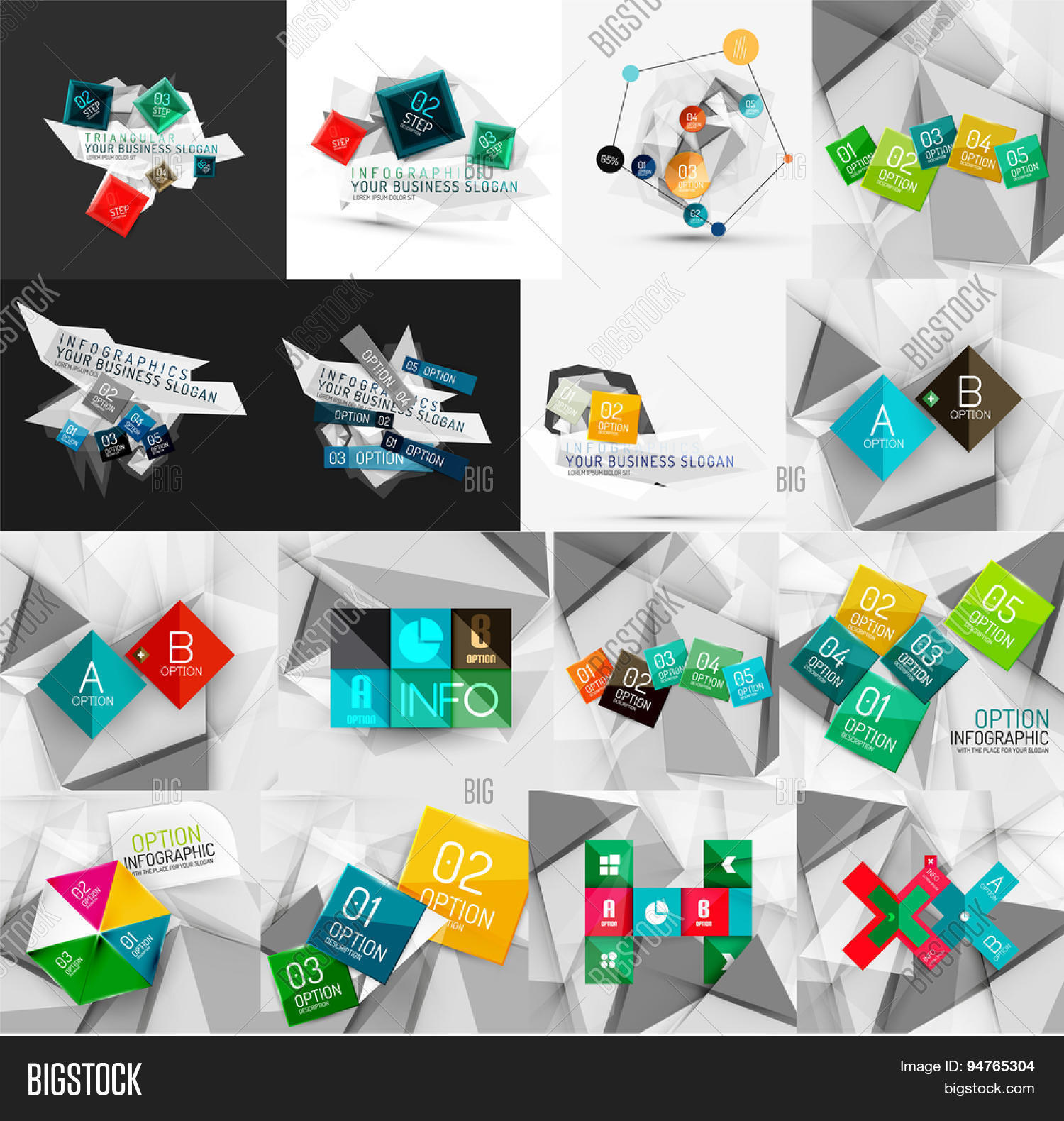 Set Light, Paper Vector & Photo (Free Trial) | Bigstock