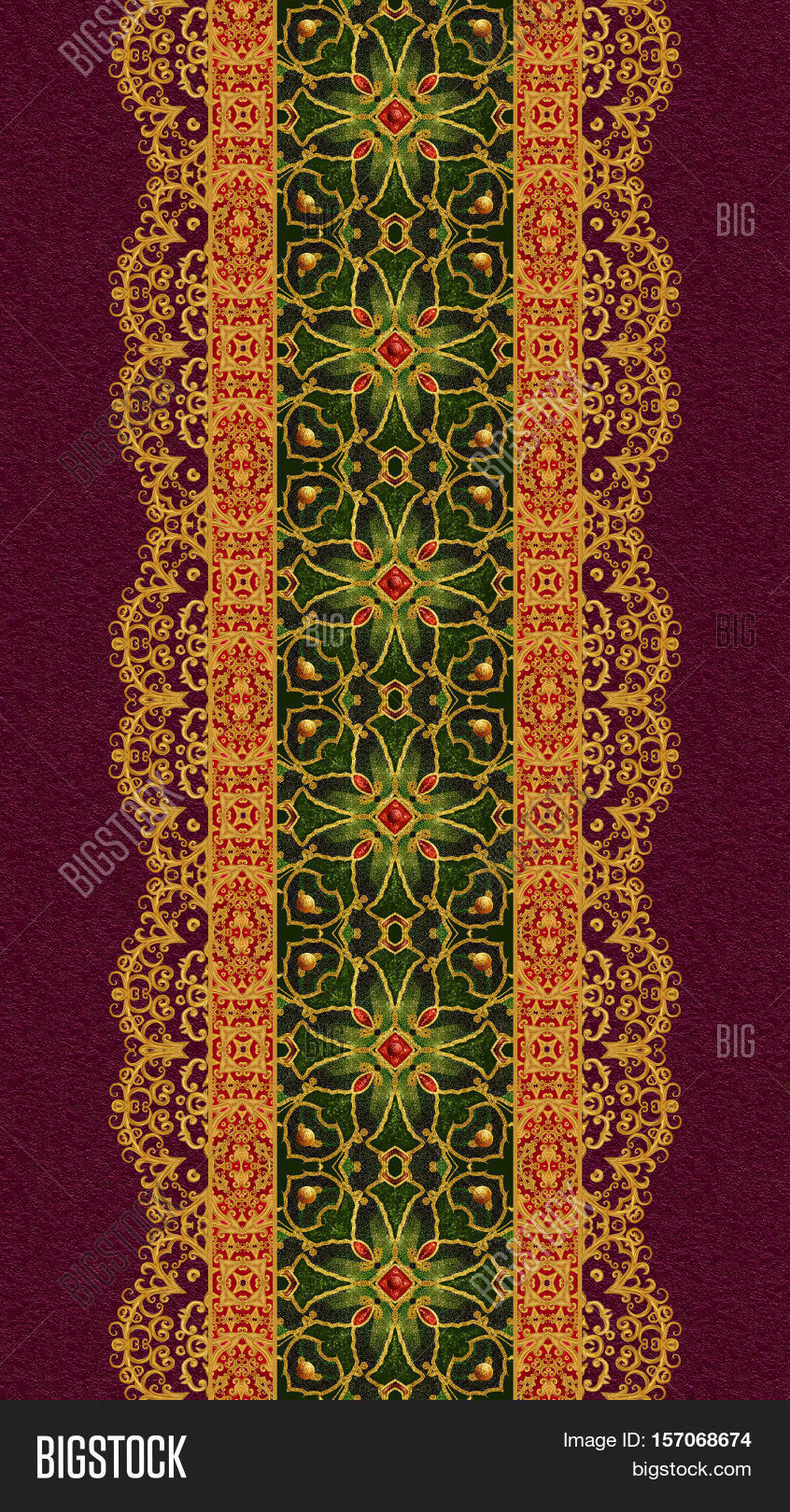 Vertical Floral Border Image & Photo (Free Trial) | Bigstock