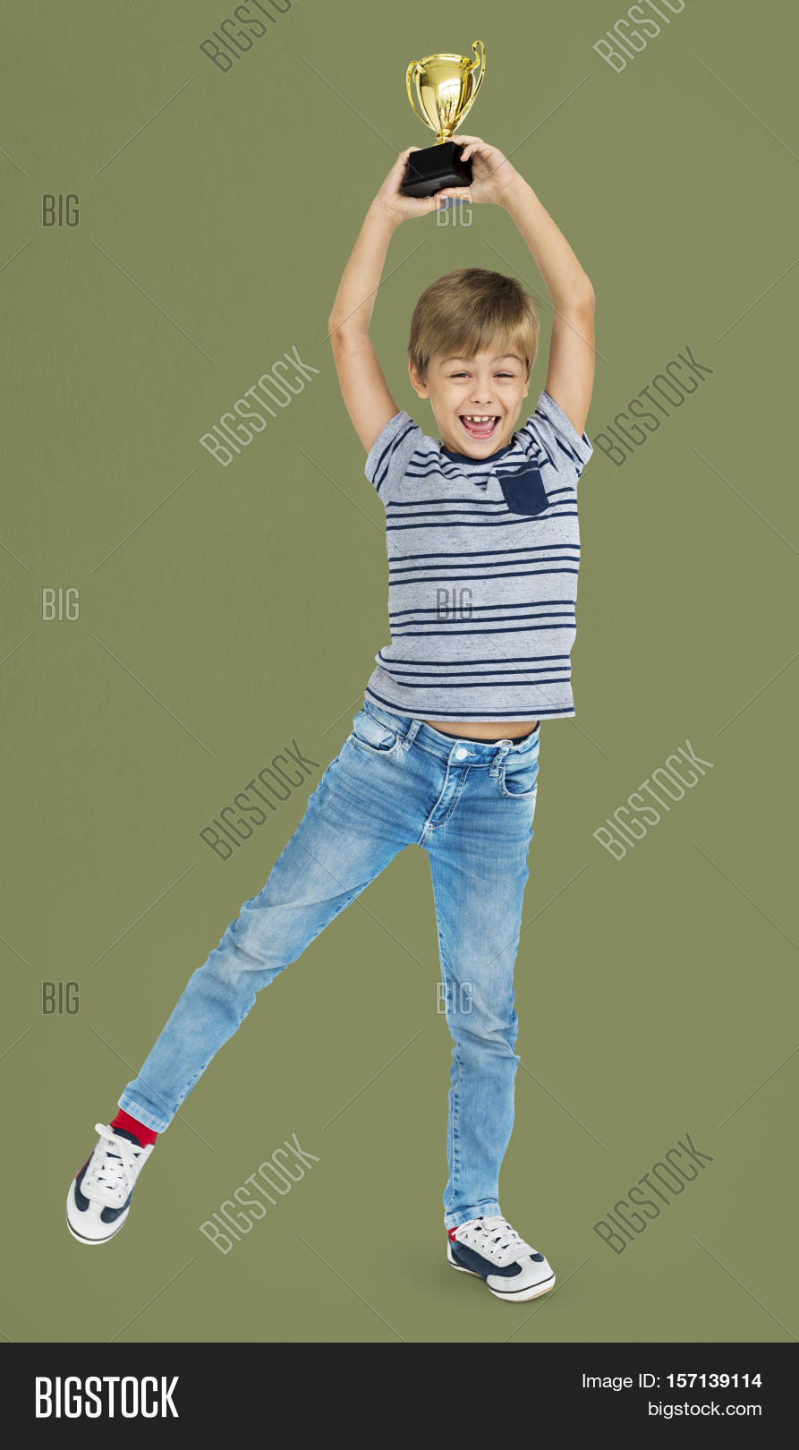 Boy Won Award Reward Image & Photo (Free Trial) | Bigstock